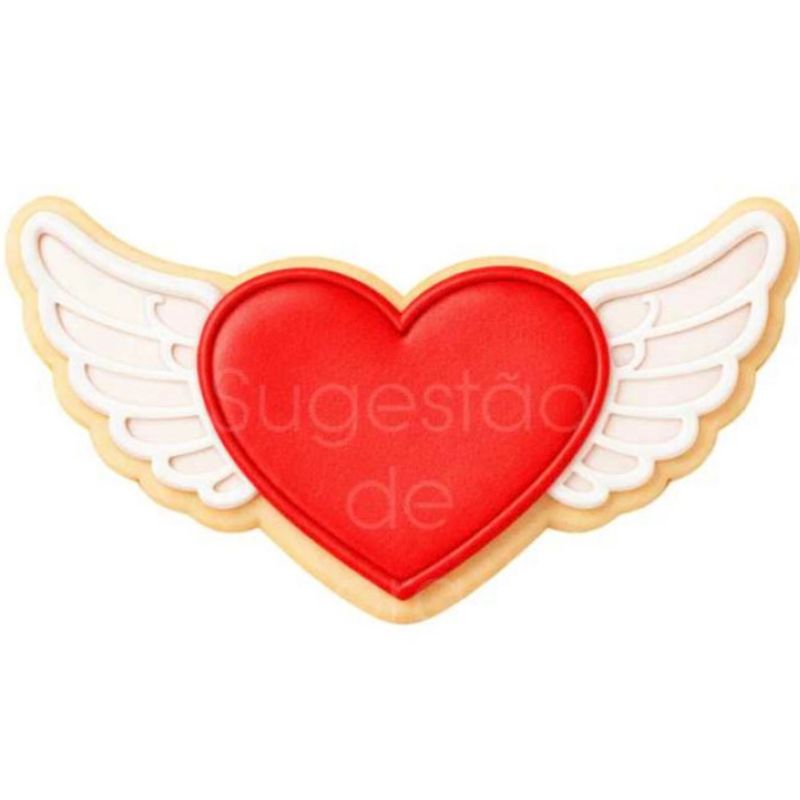 Cortador bolachas coraçao com asas – Party Land